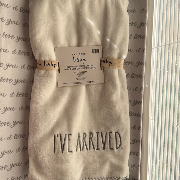 Rae Dunn | Other | Rae Dunn Ive Arrived Baby Blanket | Poshmark